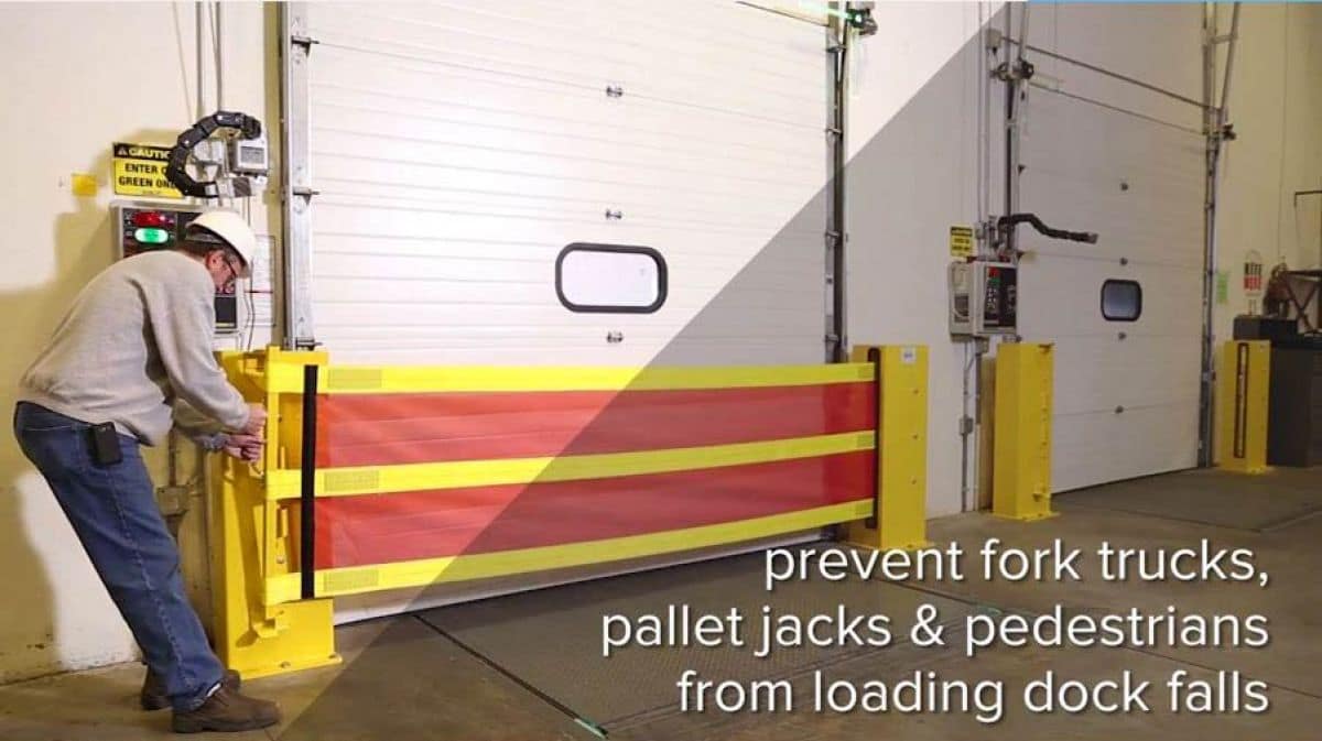 Retractable Loading Dock Safty Barriers | Dok-Guardian Safety Barrier